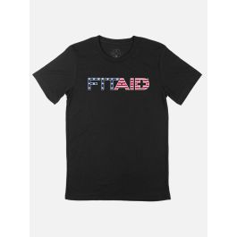 FITAID Flag Logo Black Tee