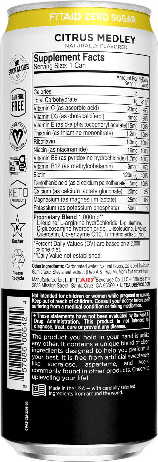 FitAid Zero by LIFEAID | Shop Our Citrus Medley Blend