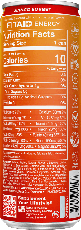 FITAID ENERGY MIXED 12 PACK